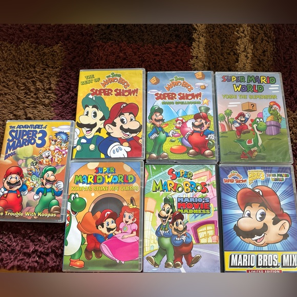 circle entertainment | Other | 7 Super Mario Dvds | Poshmark